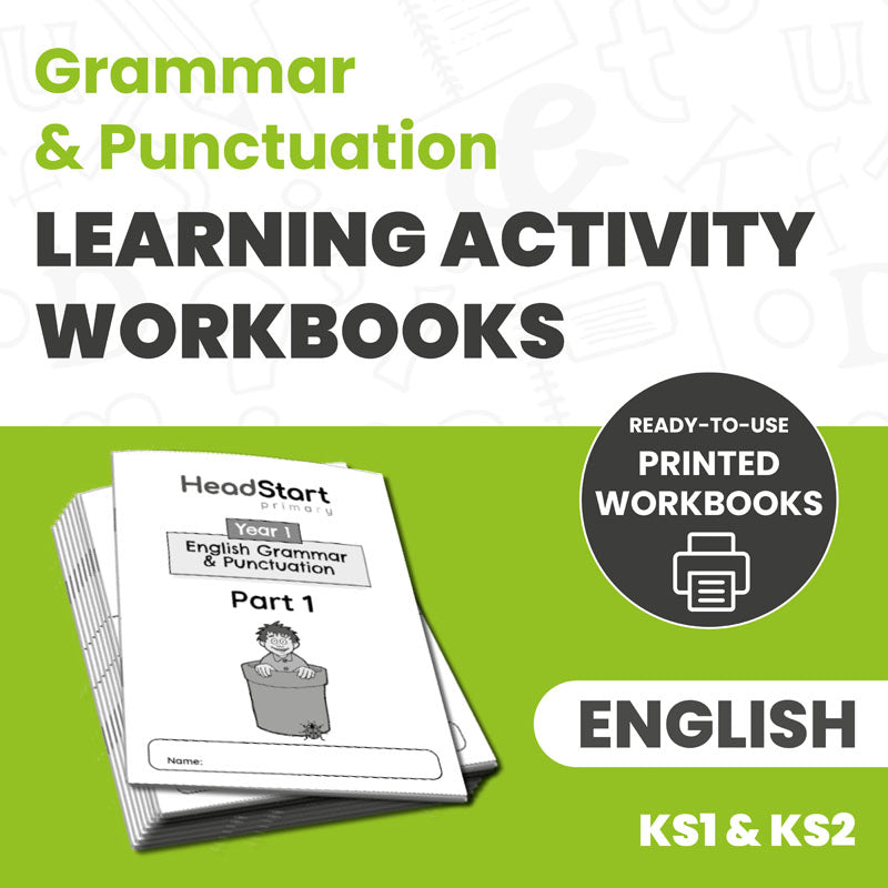 Grammar & Punctuation Learning Activity Workbooks – HeadStart Primary