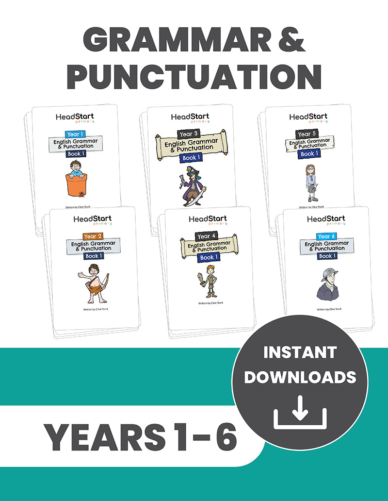 Years 1 to 6 Grammar and Punctuation: INSTANT DOWNLOADS – HeadStart Primary