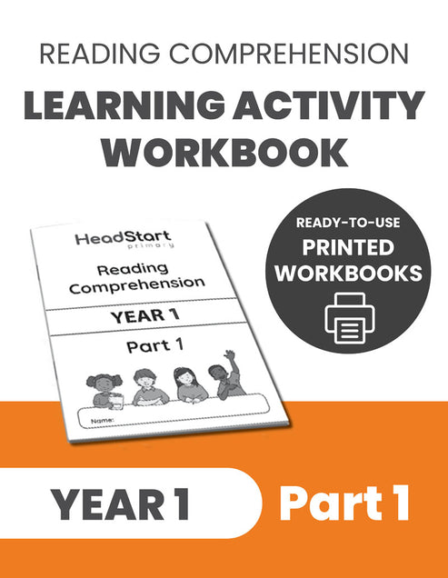 Year 1 Reading Comprehension Learning Activity Workbook: PART 1 ...