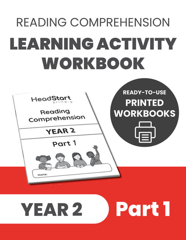 Year 2 Reading Comprehension Learning Activity Workbook: PART 1 ...
