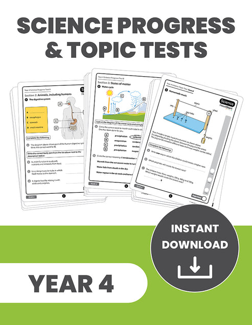 Year 4 Science Scaled Score Progress Tests and Topic Tests: INSTANT DO ...